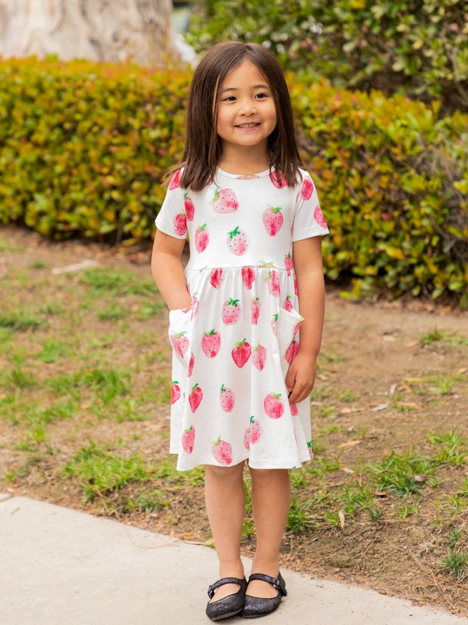 Strawberry Pocket Dress | Charlotte Mynt Strawberry Pocket Dress | Charlotte Mynt